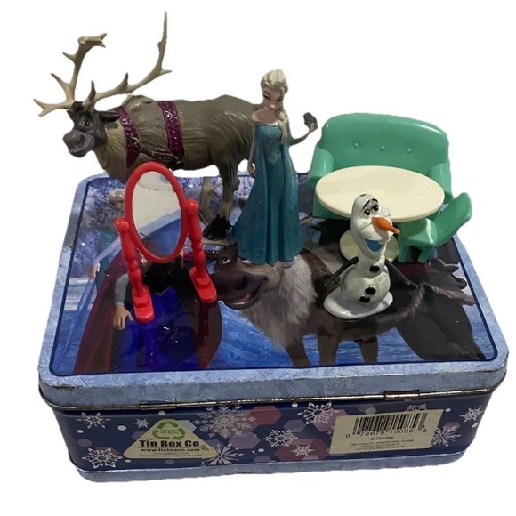 Disney | Toys | Disney Frozen Tin Lunch Box Elsa Olaf Seven Toy ...